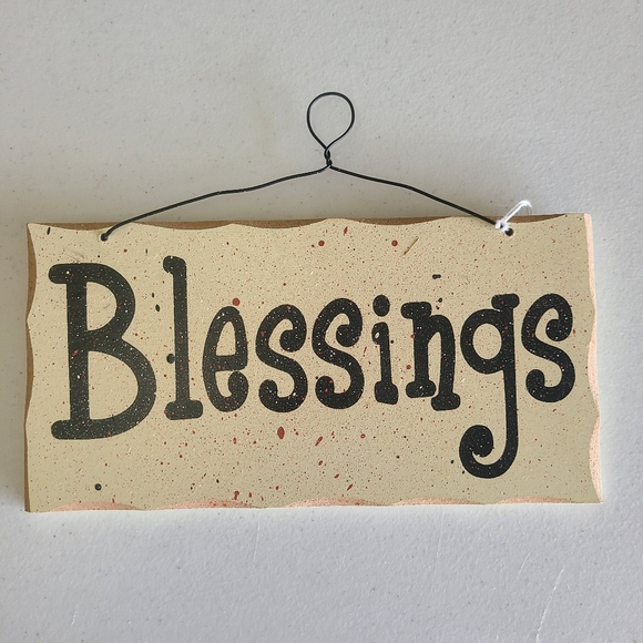 Hand Crafted | Accents | Handcrafted Rustic Wooden Blessings Sign ...